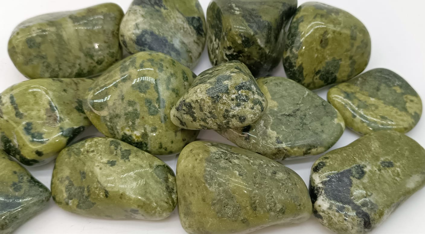 Serpentine Tumbled Stone – Crystal Wellness